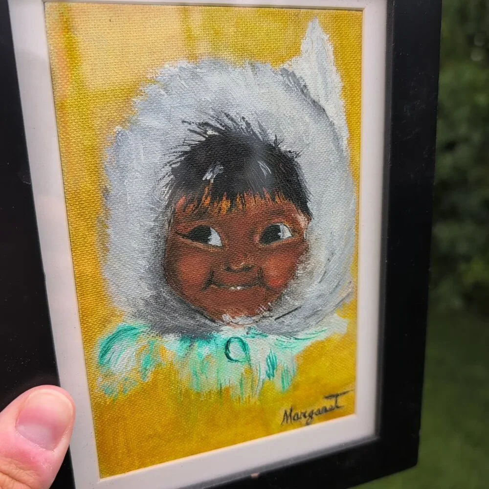 Handmade | Art | Original Little Caribou Painting On Canvas Board ...